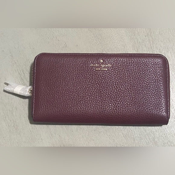 kate spade | Bags | Newkate Spade Lena Large Continental Wallet Pebble ...
